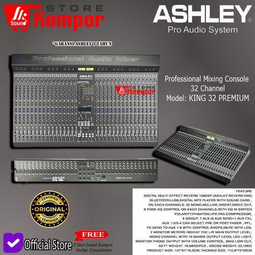 Jual MIXER AUDIO ASHLEY KING 32 PREMIUM MIXER ASHLEY 32 CHANNEL - Kab ...