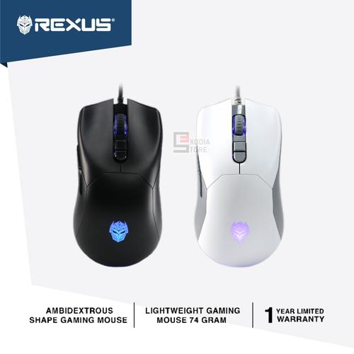 Promo Rexus Mouse Gaming Xierra G23 RGB USB Mouse Macro 7200 DPI 7 ...