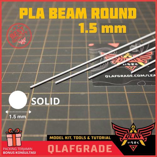 Jual PLA BEAM ROUND 1.5mm 1.5 - plastic pla plate bulat custom model ...