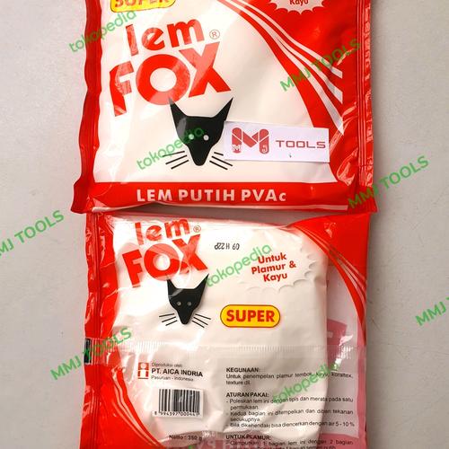 Jual Lem FOX Putih 350 gram Bungkus MERAH - Lem FOX Kayu Bungkus MERAH ...