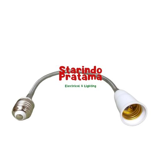 Jual FITTING LAMPU SAMBUNGAN ELASTIS LAMP HOLDER EXTENSION E27 - 50cm ...