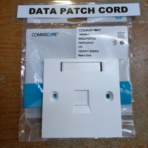 Jual FACE PLATE COMMSCOPE / FACEPLATE COMMSCOPE - 2 HOLE / 2 PORT ...