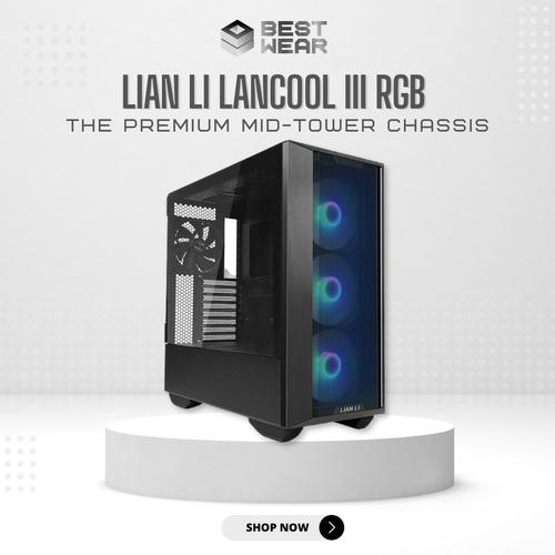 Jual LIAN LI LANCOOL III RGB The Premium Mid-Tower Chassis Case Casing ...