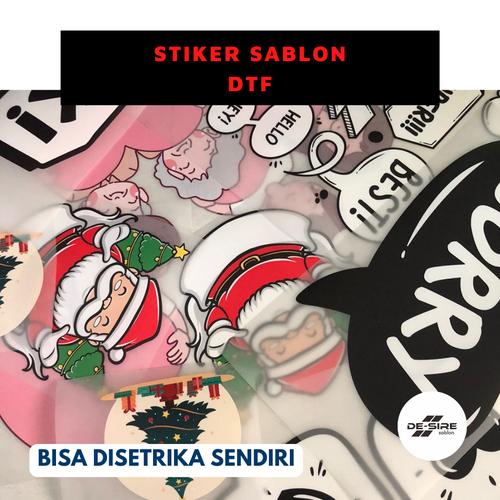 Jual STIKER SABLON SETRIKA DTF CUSTOM SATUAN - 10x10 cm - Kota Surabaya ...
