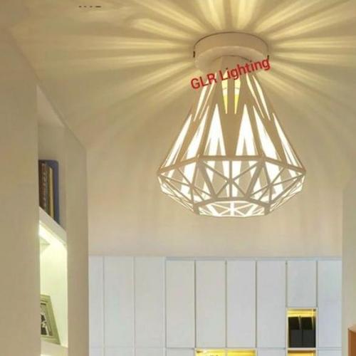 Jual Lampu plafon diamond jaring besi dekorasi ruang tamu tipe 1801/1 ...