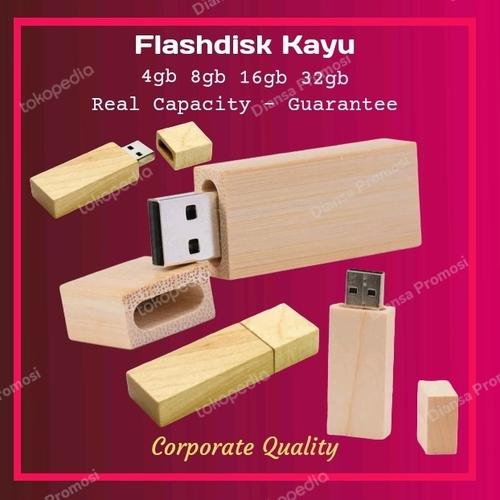 Jual USB Flashdisk Wood / kayu WD01 4Gb (Real capacity guaranteed ...