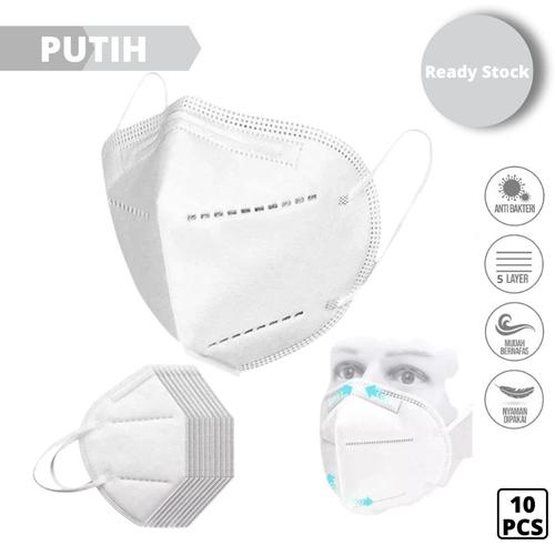 Promo MOUSON PRO Masker 5 Ply isi 10 Pcs KN 95 Disposable Face Mask ...