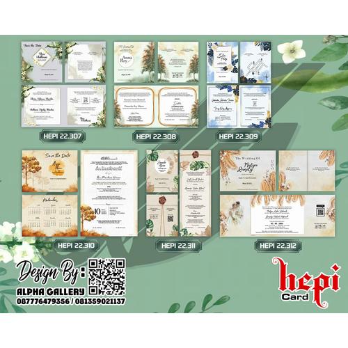 Jual Undangan "Hepi 22.307 - 22.312" | Per Pcs + Edit Teks + Plastik ...