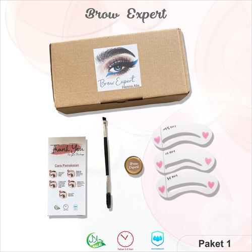 Jual Brow Expert Henna Alis Tahan Lama Halal Sulam Alis - Paket 1 ...