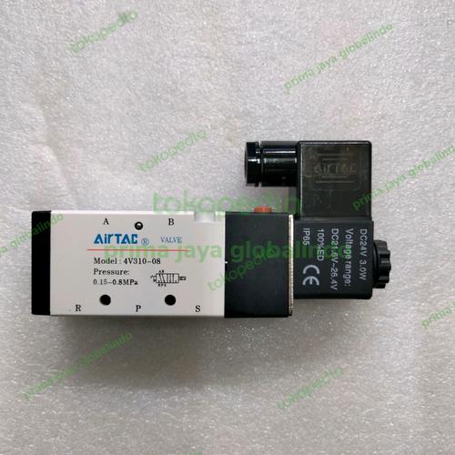Jual SOLENOID VALVE AIRTAC 4V310-08 AC 220/DC24 / SELENOID AIRTAC 4V310 ...