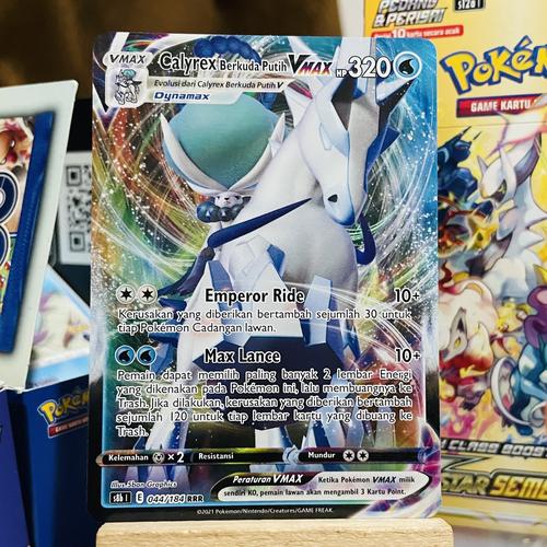 Jual Calyrex berkuda putih Vmax V max - Kartu pokemon indonesia tcg ...