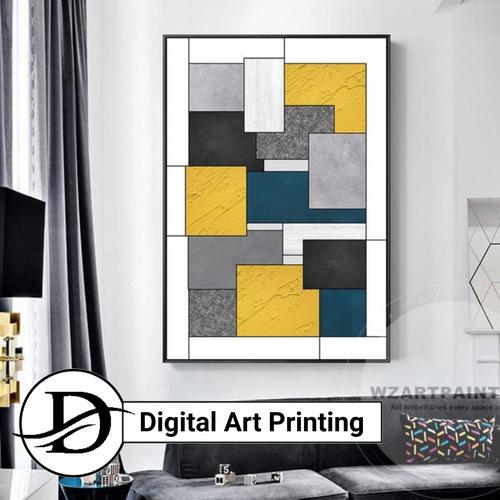 Jual lukisan abstrak digital printing albatros print paper kode al ...