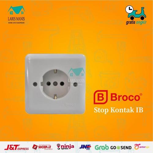 Jual EN704 Stop Kontak Broco IB In Bow Stop Kontak Tanam Broko Colokan ...