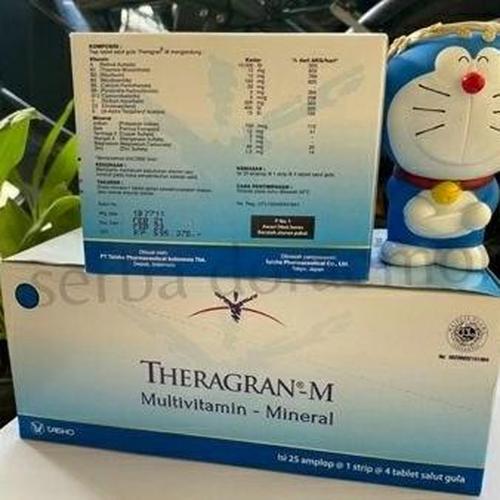 Jual THERAGRAM M Multivitamin Mineral box isi 100 tablet / 25 strip ...