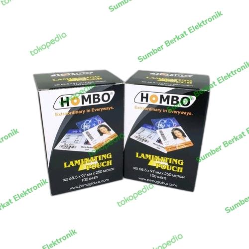 Jual Plastik Laminating Pouch Hombo 250 Micron Laminating KTP/ID CARD ...