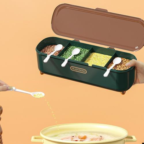 Promo Wadah Bumbu Bubuk Sekat Rak Tempat Garam Merica Gula dengan ...