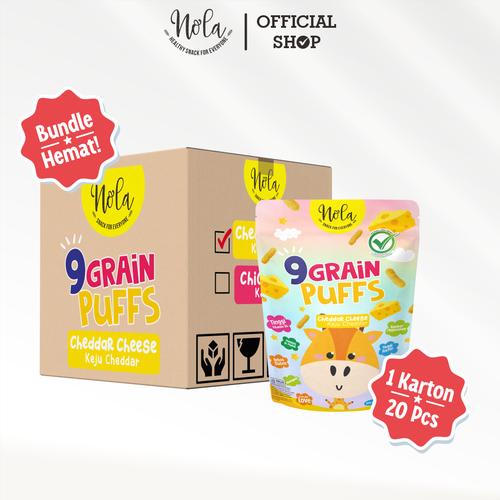 Jual Bundle Hemat 20 PCS Nola 9 Grain Puffs Cheddar Cheese (Keju ...