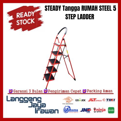 Jual STEADY Tangga RUMAH STEEL STEP LADDER 5 - Tangga Lipat Rumah ...