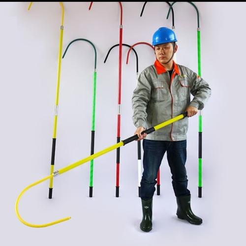 Jual Fiberglass Insulating Rescue Hook 2 Meter / Stick insulated rescue ...