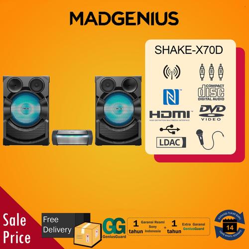 Promo Sony SHAKE-X70D / SHAKE X70D / SHAKEX70 Home Audio DVD System ...