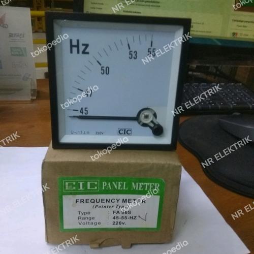 Jual HZ meter jarum 96x96 / frekuensi meter analog / HZ meter pointer ...