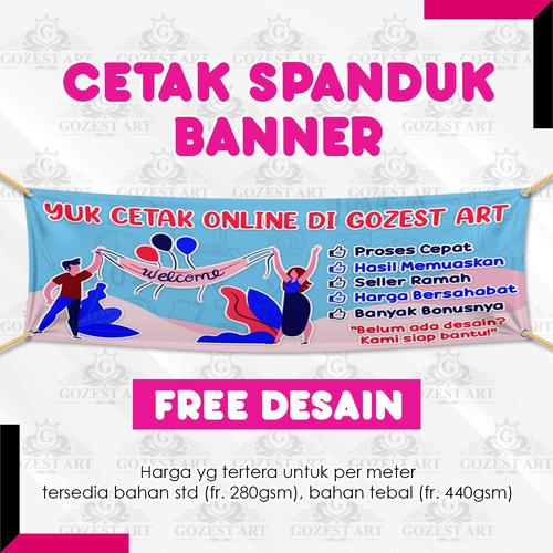 Jual Cetak Banner Spanduk Flexy Baliho Murah custom design FREE DESAIN - STD - Kota Surabaya ...