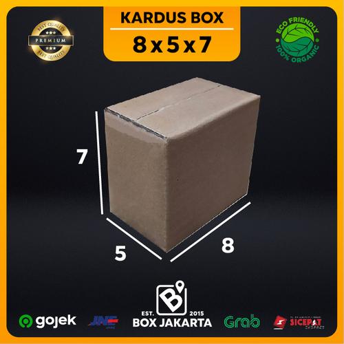 Jual KARDUS BOX uk 8x5x7 CM Kotak Packaging Corrugated SHEET POLOS ...