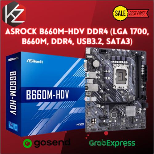 Jual ASRock B660M-HDV DDR4 (LGA 1700, B660M, DDR4, USB3.2, SATA3 ...