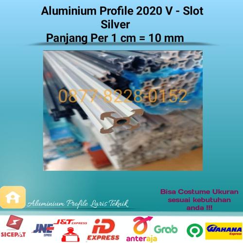 Jual Aluminium Profile 2020 V slot Silver Per 1 Cm Murah Meriah - Kab. Bekasi - Aluminium ...