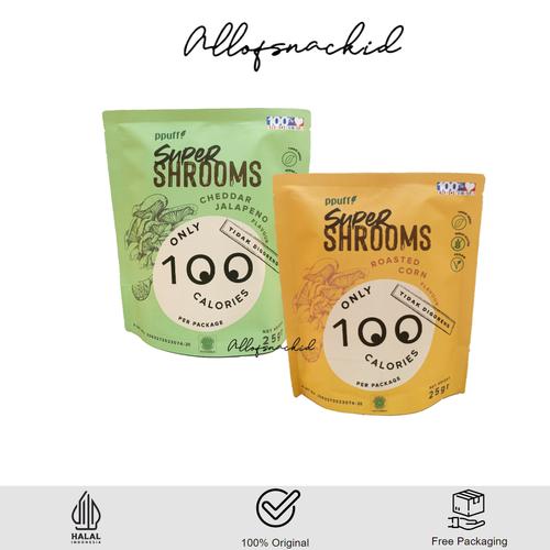 Jual Ppuff! Supershroom - Snack Beras Merah - Jalapeno / Roasted Corn ...