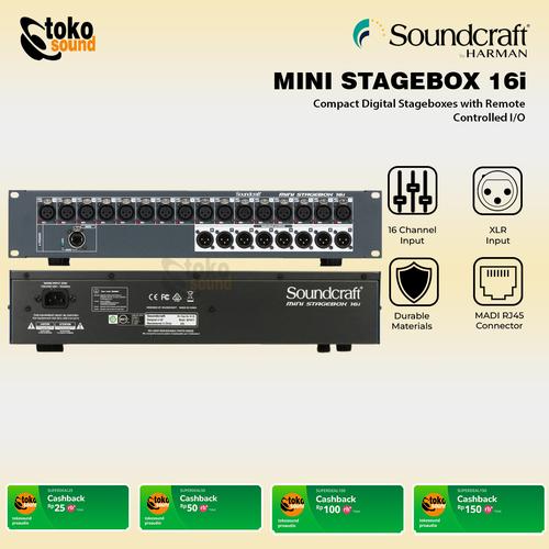 Jual Soundcraft Mini Stagebox 16i - 16 Channel Compact Digital Stagebox ...