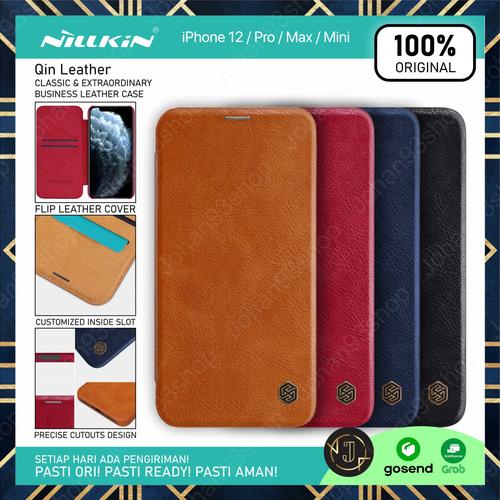 Jual NILLKIN Qin Leather iPhone 12 Pro Max / Pro / Mini Flip Case - 12 ...