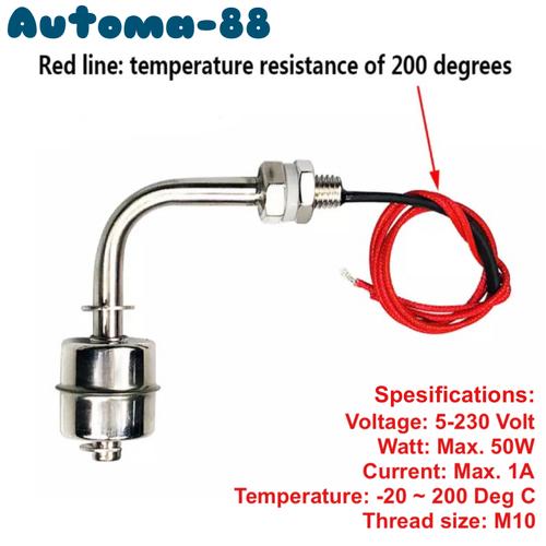 Jual Water Level Switch sensor 5V 12V 220V pelampung siku elbow tahan ...