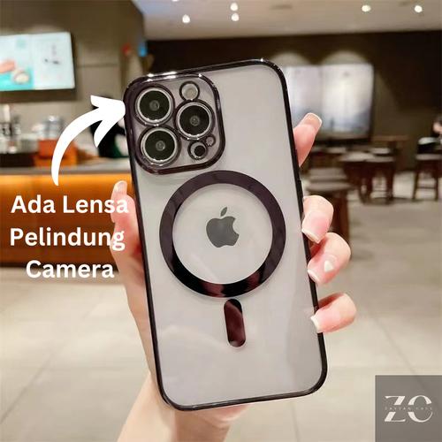 Jual Case iPhone 13 Pro Max Pelindung Camera Magsafe Transparan Casing ...