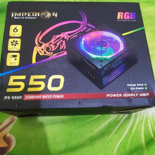 Jual Power Supply PSU Gaming Imperion P500 550W LED VGA 6 PIN RGB RD ...