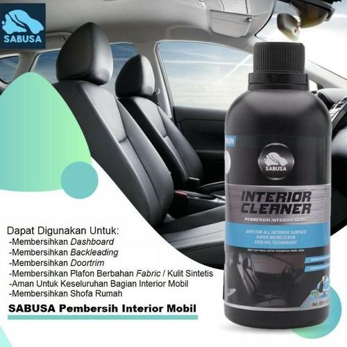 Jual SABUSA interior cleaner 500ml cairan pembersih bagian dalam mobil ...
