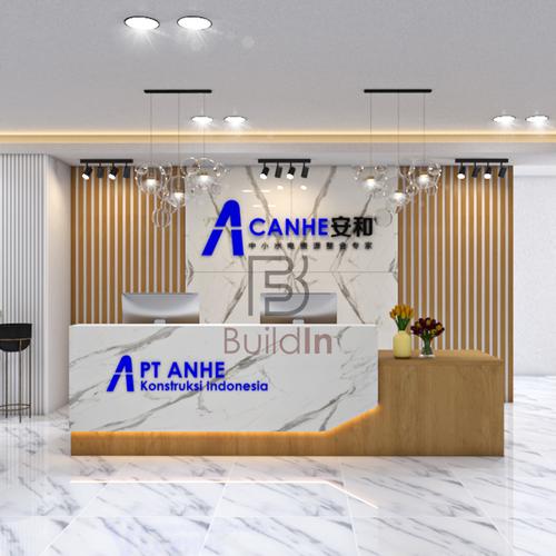 Jual Meja Resepsionis Premium Custom | Reception Desk Premium - Kab ...