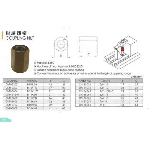 Jual COUPLING NUT TYPE CNM-3XXXX MADE IN TAIWAN YEONG YIH-VARIAN - CNM ...