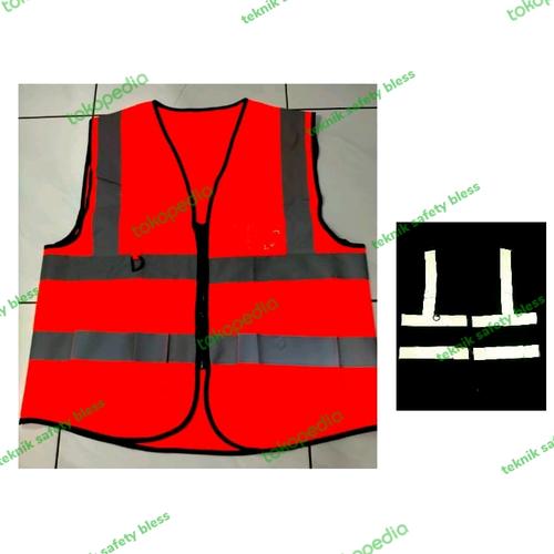 Jual rompi Polyester Zipper id card orange - Jakarta Barat - teknik ...