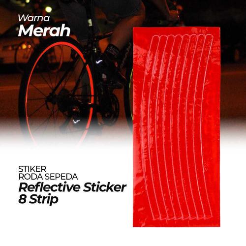 Jual Stiker Roda Sepeda - 8 Strip - oren - Putih - Jakarta Barat ...