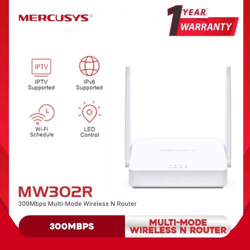 Jual Mercusys MW302R Router WiFi 300Mbps Multi-Mode Wireless N Router ...