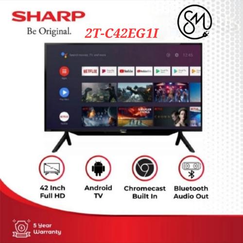 Jual LED TV Sharp 2T-C42EG1I 42 inc Smart Android Digital 42EG1I Google ...
