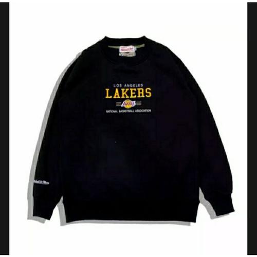 Jual Sweater Crewneck LA Laker Basket NBA Jaket Switer Oblong Pria ...