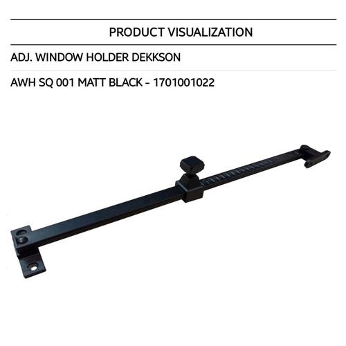 Jual ADJ. WINDOW HOLDER DEKKSON AWH SQ 001 MATT BLACK Lamskar Putar ...