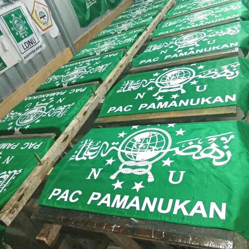Jual BENDERA NU ukuran 90cm x 60cm bisa rikues tulisan nama - 75cm x ...