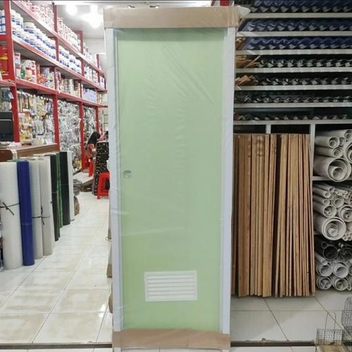 Jual Pintu Kamar Mandi PVC Plastik Hijau muda 70 x 194 x 9.4 cm - Kab ...