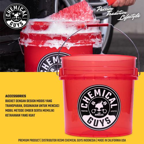 Jual Chemical Guys Bucket Transparan Ember Cuci Mobil - Merah - Jakarta ...