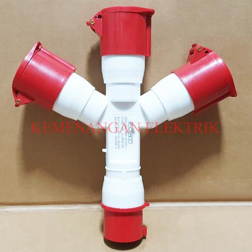 Jual FORT STEKER T CABANG 3 / INDUSTRIAL PLUG SOCKET 4 PIN 32A / 4PIN ...