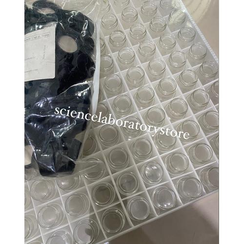 Jual Sample Botol Vial 40 ml Clear Plus Tutup Black Closed Cap & PTFE ...