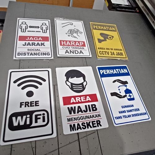 Jual Akrilik Plat Peringatan Sign Label Acrylic papan Rambu rambu dll ...
